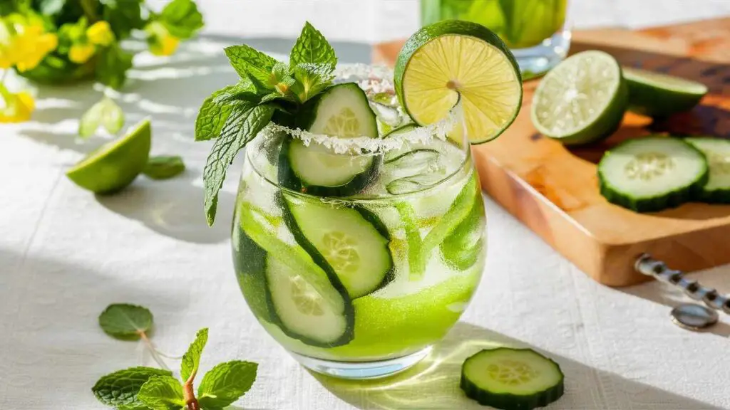 Refreshing Cava Cucumber Mint Lime Recipe