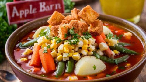 Enjoy a delicious Apple Barn Vegetable Soup recipe that is packed with ...