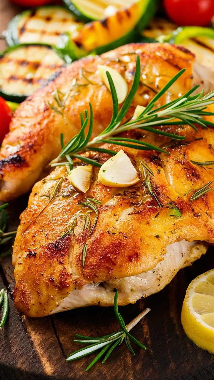 Delicious Garlic Rosemary Grilled Chicken Recipe - Perfect BBQ