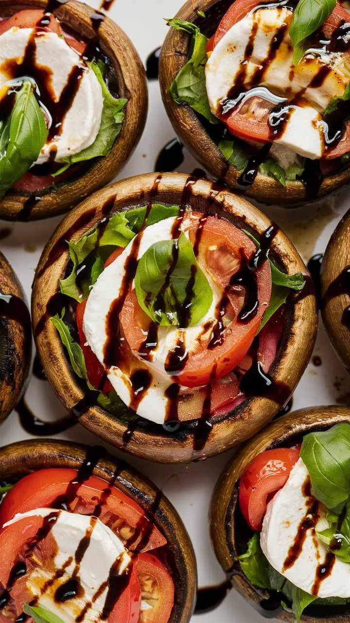 Delicious Caprese Stuffed Portobello Mushrooms with 4 Cooking method