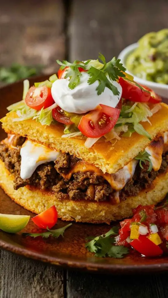 Easy Taco Pie with Cornbread Recipe | Delicious Weeknight Dinner