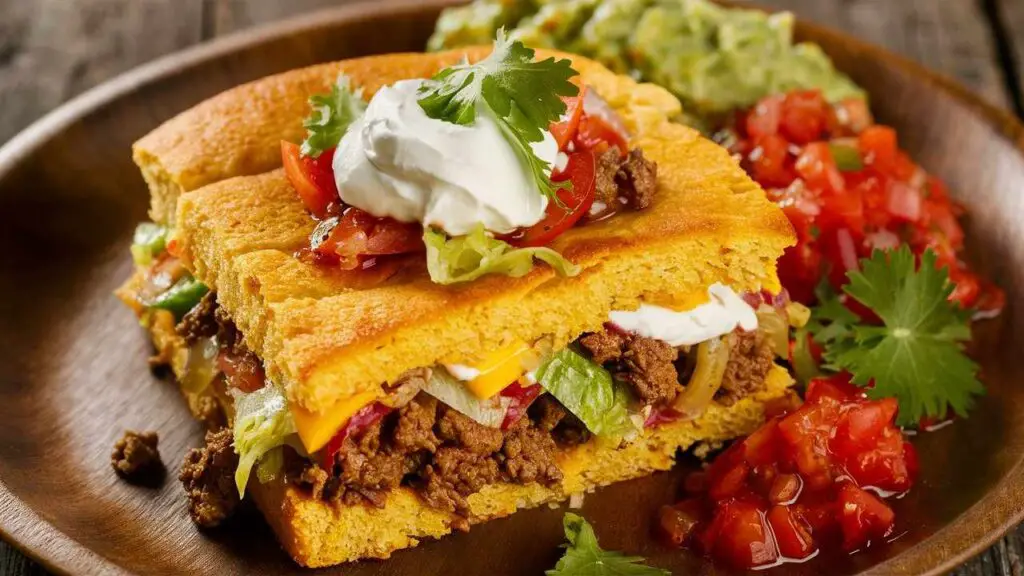 Easy Taco Pie with Cornbread Recipe | Delicious Weeknight Dinner