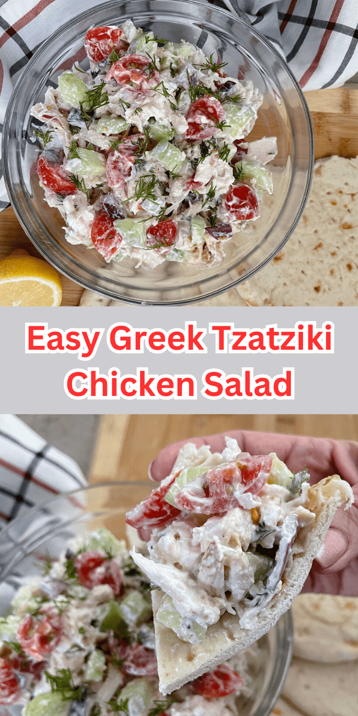 Easy Greek Tzatziki Chicken Salad - All Recipe Secret