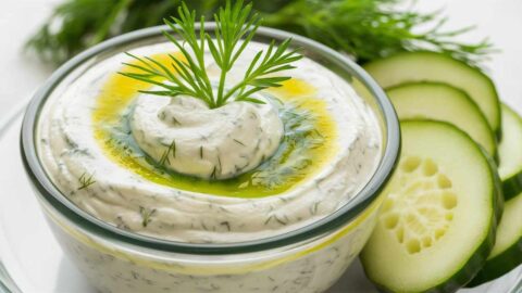 Healthy Cucumber Dill Dip - All Recipe Secret