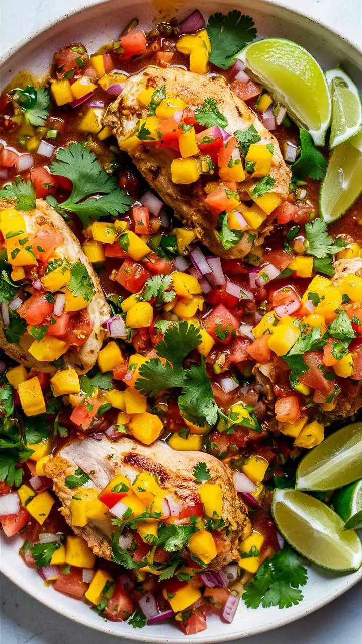 Easy Mango Salsa Chicken - All Recipe Secret