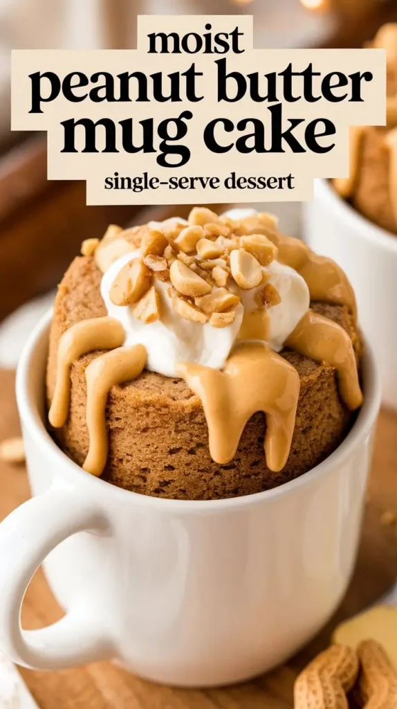 Peanut Butter Mug Cake - All Recipe Secret